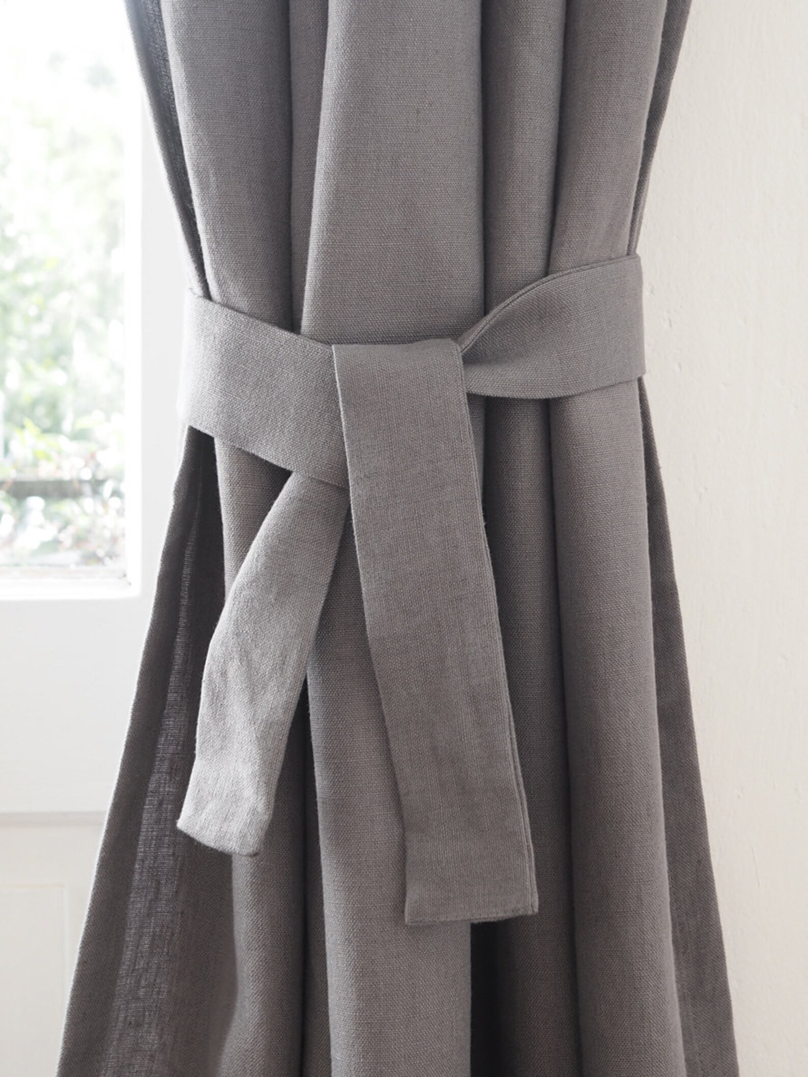 Linen Curtain Belt Made From HEAVY LINEN 285 G/m2/ Curtain | Etsy