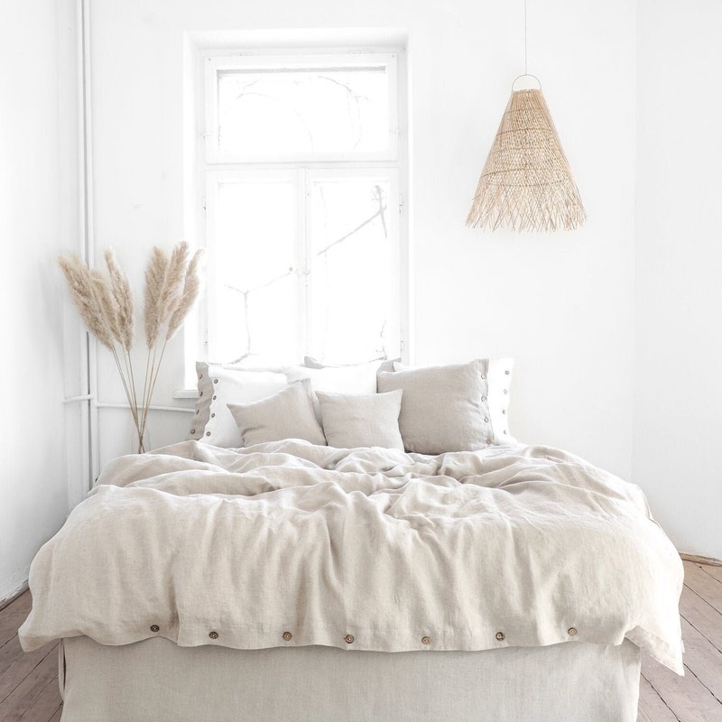 Natural Linen Duvet - Etsy