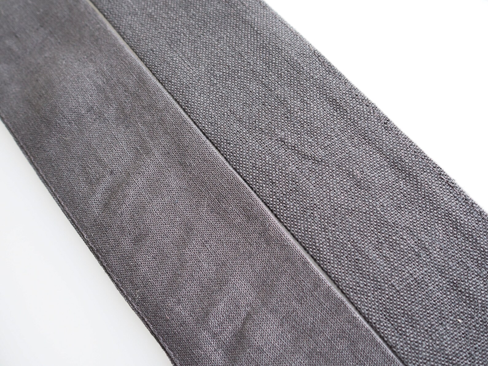 Linen Curtain Belt Made From HEAVY LINEN 285 G/m2/ Charcoal - Etsy
