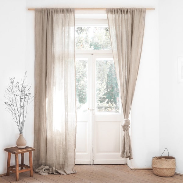 Muslin Curtains - Etsy