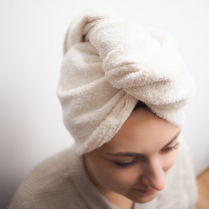 Linen Terry Turban. Bath Linen Turban. Spa Linen Turban. Terry Towels ...