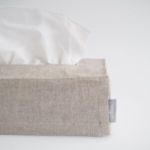 Pure White Linen Tissue Box Cover. Minimalist Home Decor. - Etsy