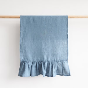 Ruffled Linen Towels. Ruffled Linen Hand Towels. Linen Tea Towels by so ...