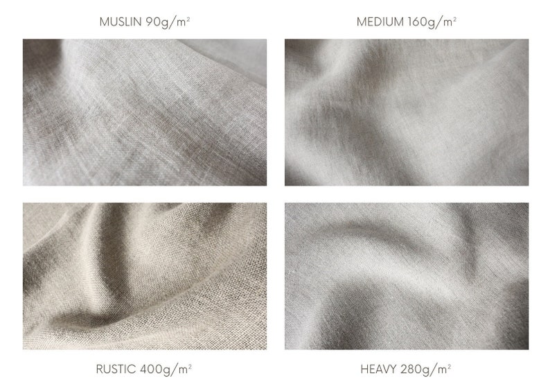 Gray Stripes Heavy Linen (280 G/m2) Curtain Panel With Tape. Pleating ...