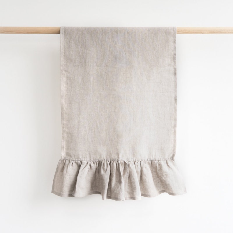 Linen Ruffled Hand Towel - Etsy