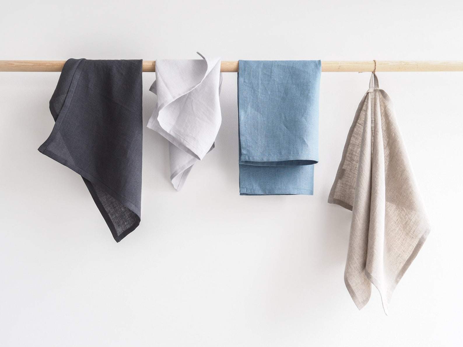 Linen Dish Towels Made of Stonewashed European Linen by so - Etsy