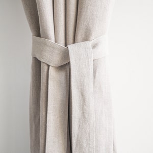 Linen Curtain Belt Made From HEAVY LINEN 285 G/m2/ Curtain - Etsy