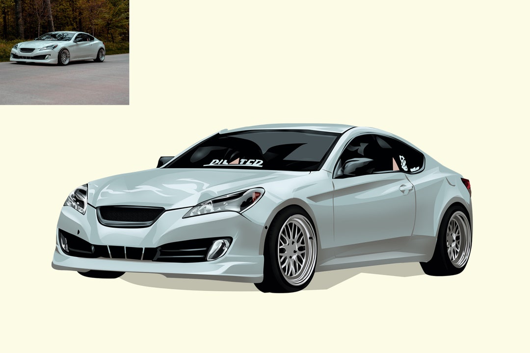 Customized Car Vector,personalized Car Vector,car Portrait ,car ...
