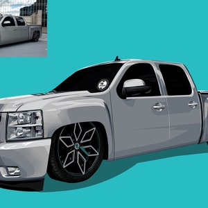 Customized Car Vector,personalized Car Vector,car Portrait ,car ...