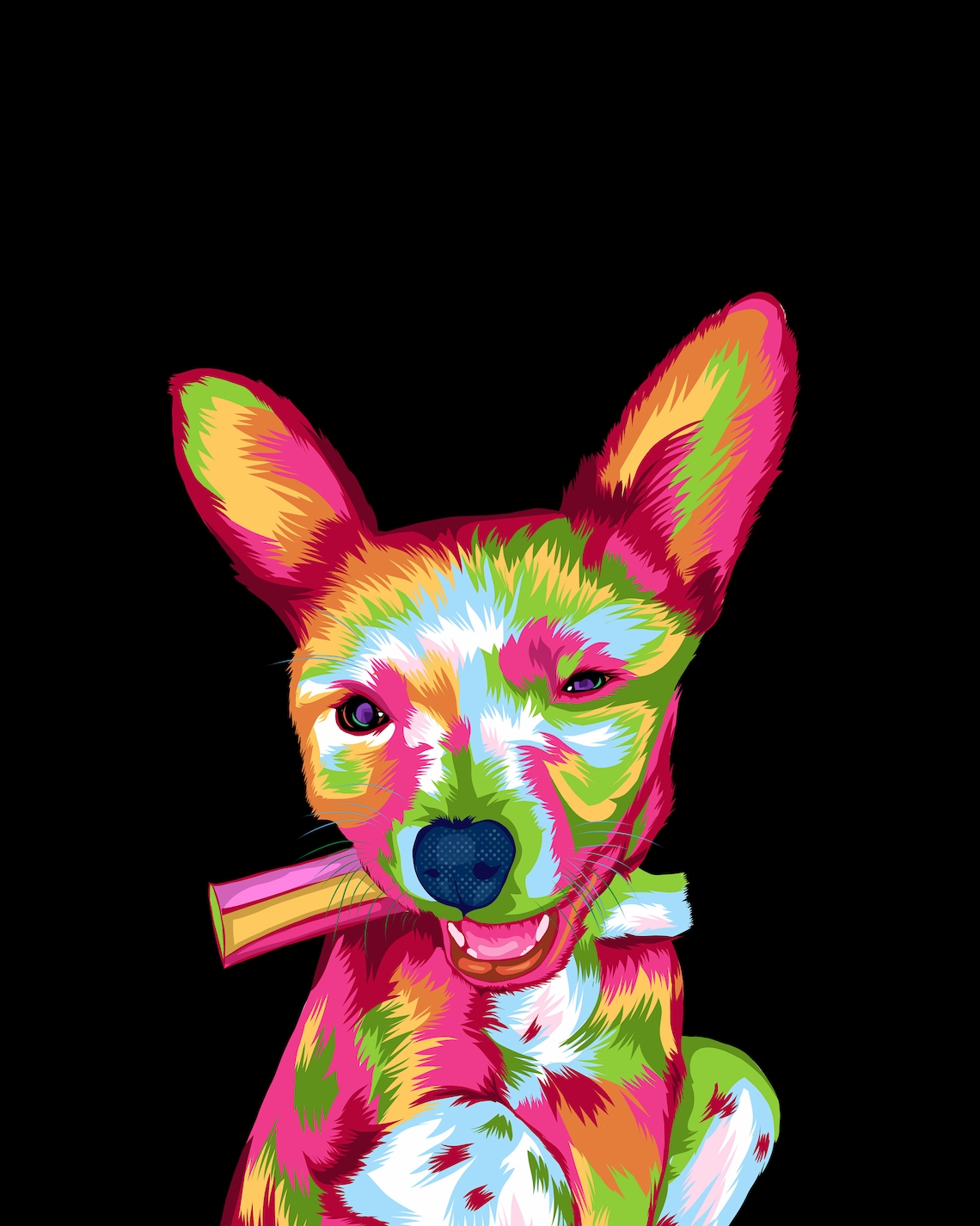 Pet Portrait Pop Art Personalized Pet Portrait ALL Pets - Etsy