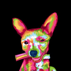 Pet Portrait Pop Art Personalized Pet Portrait ALL Pets Are Welcome Pop ...