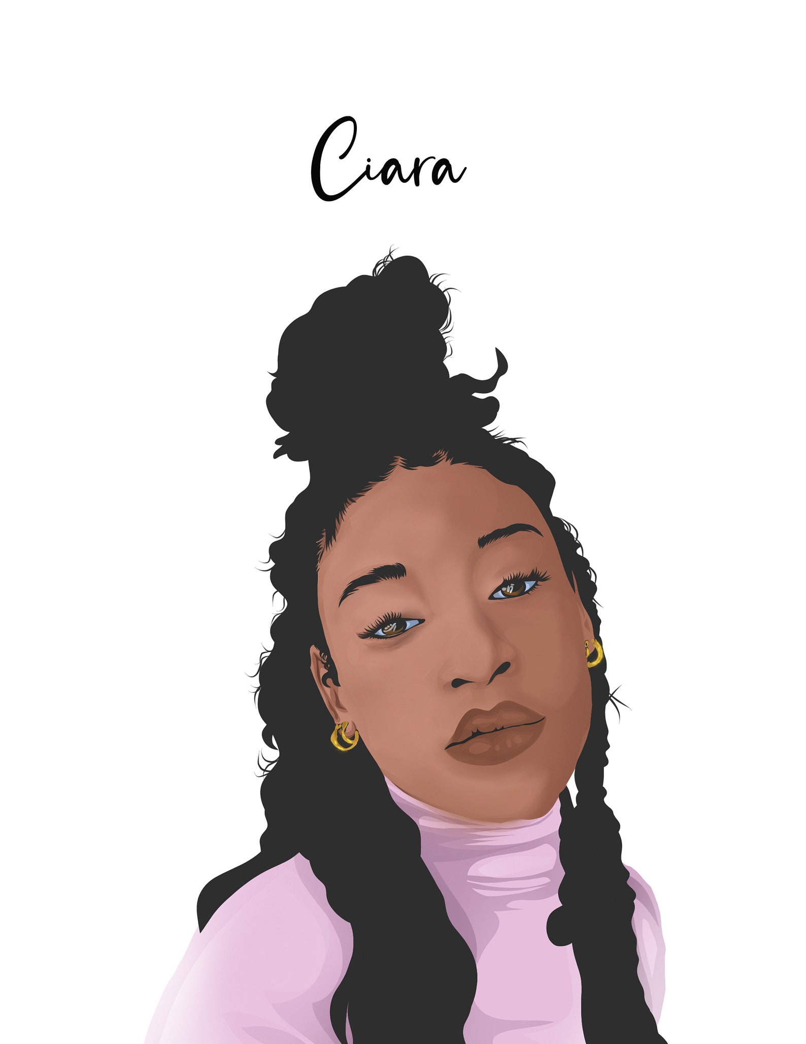 Custom Cartoon Portrait Cartoon Portrait Vector | Etsy