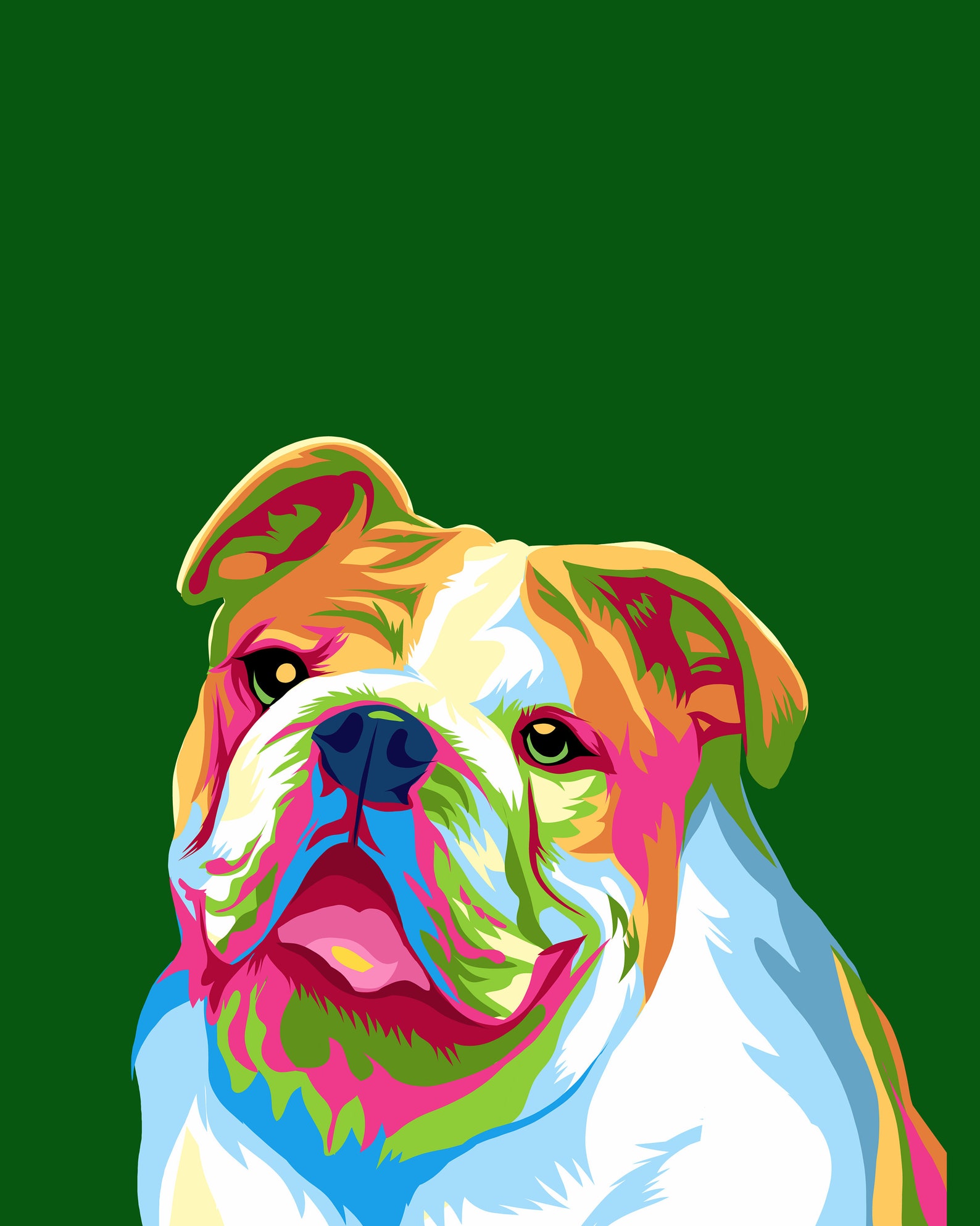 Pet Portrait Pop Art Personalized Pet Portrait ALL Pets - Etsy