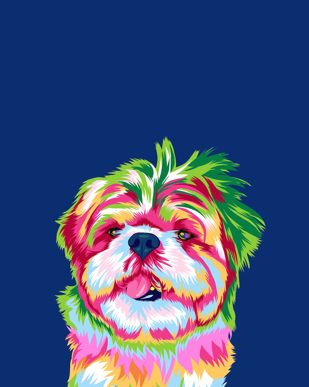 Pet Portrait Pop Art Personalized Pet Portrait ALL Pets Are Welcome Pop ...