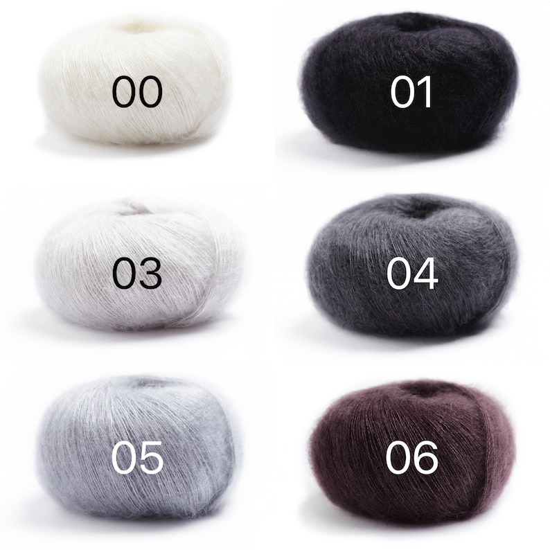 LAMANA Premia Super Kid Mohair Silk Fluffy Yarn - Mulesing-free PREMIA ...