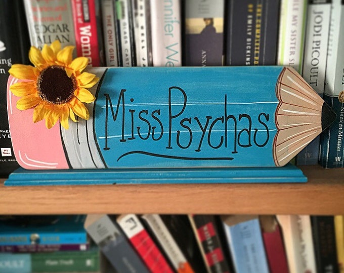 Teachers Desk Sign, Classroom Decor, Teachers Nameplate, Teacher Gift ...