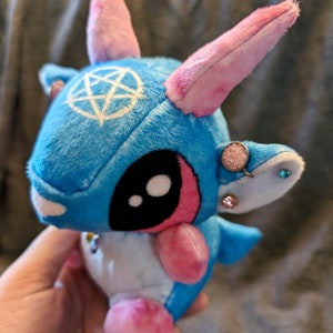 Trans Pride Bebe Baphomet, Goat Plush Furrmiliars - Etsy