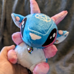 Trans Pride Bebe Baphomet, Goat Plush Furrmiliars - Etsy