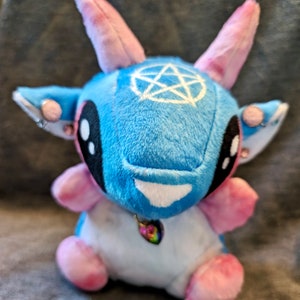 Trans Pride Bebe Baphomet, Goat Plush Furrmiliars - Etsy