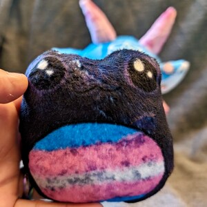Trans Pride Bebe Baphomet, Goat Plush Furrmiliars - Etsy