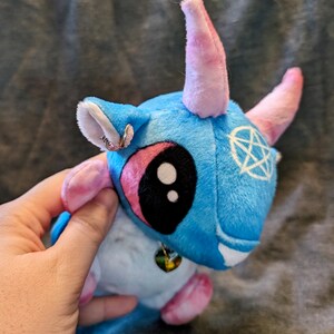 Trans Pride Bebe Baphomet, Goat Plush Furrmiliars - Etsy