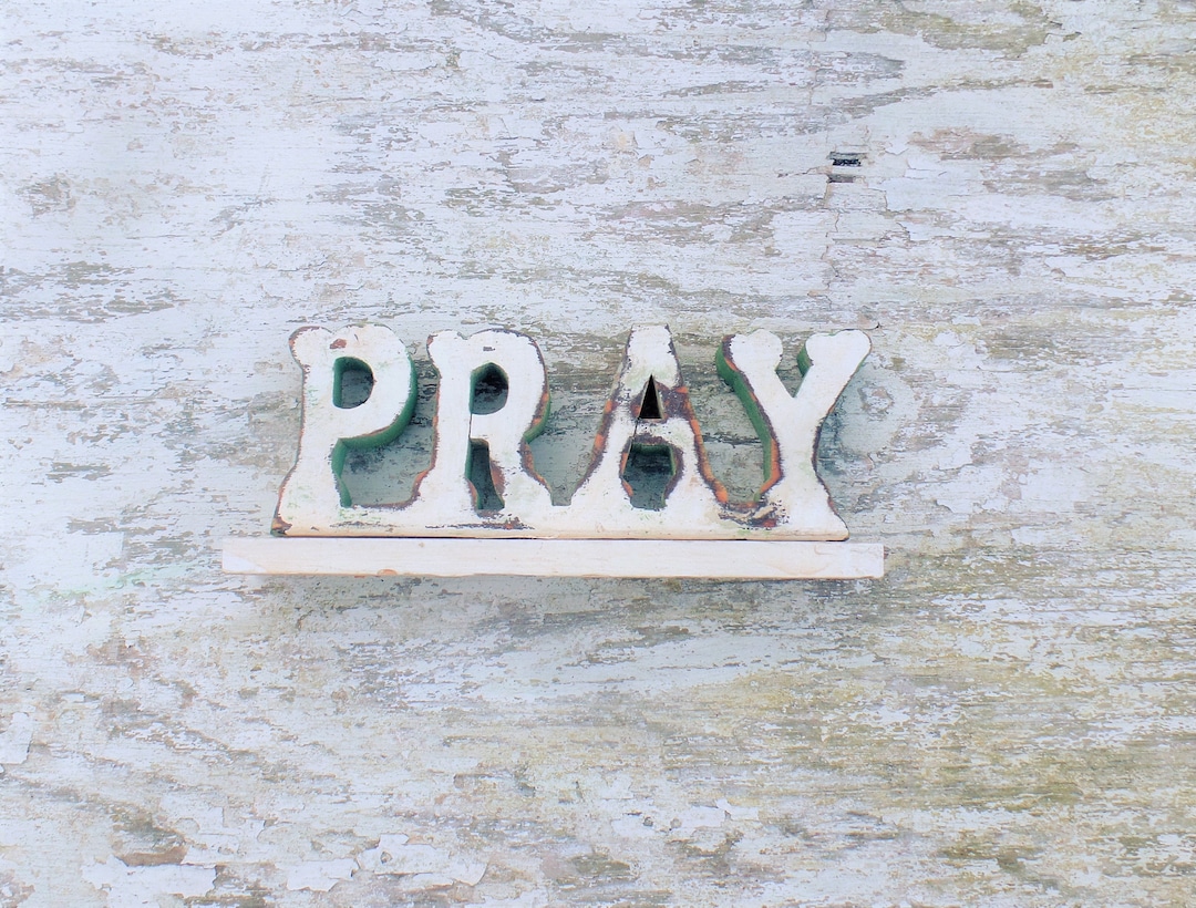 Pray Sign Religious Decor Christian Gift Religious Wooden - Etsy