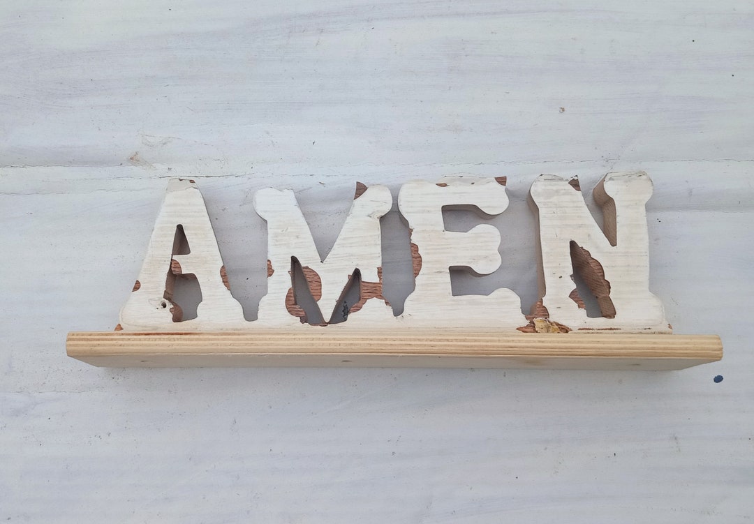 Amen Sign, Religious Decor, Christian Gift, Religious Wooden Sign ...