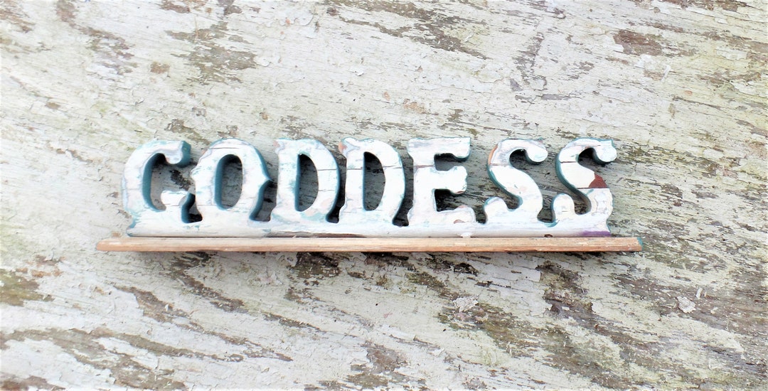 Goddess Sign,boho Goddess Decor, Wiccan Sign, Altar Sign, Bohemian ...