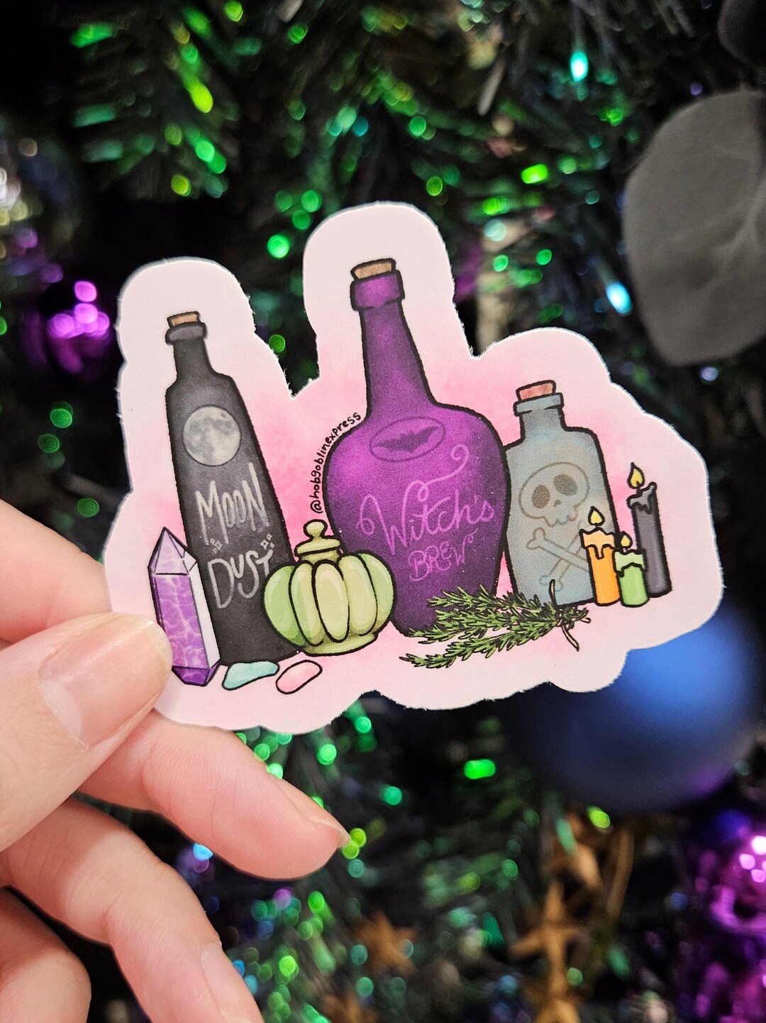 Potion Bottles Matte Vinyl Sticker - Etsy
