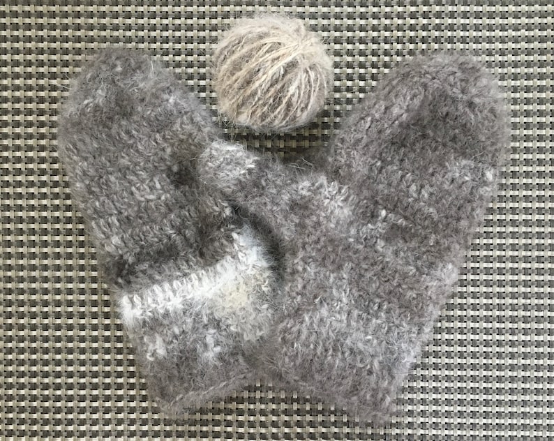 Dog Hair Mittens Chiengora Dog or Cat Hair Yarn Mittens. Pet - Etsy