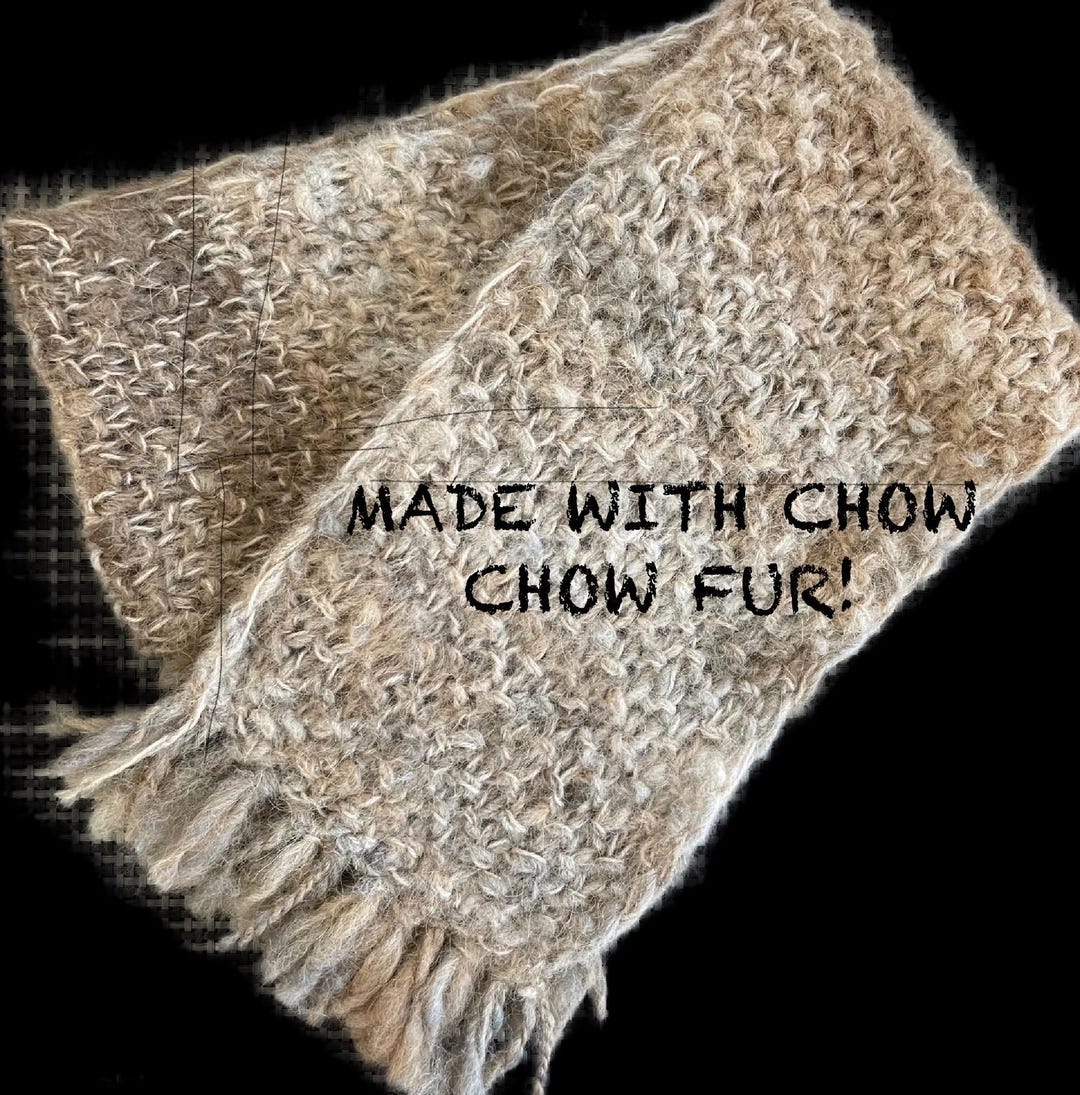 Made With Your Cat or Dog Hair! Wool Scarf Knitted With Your Dog or Cat ...