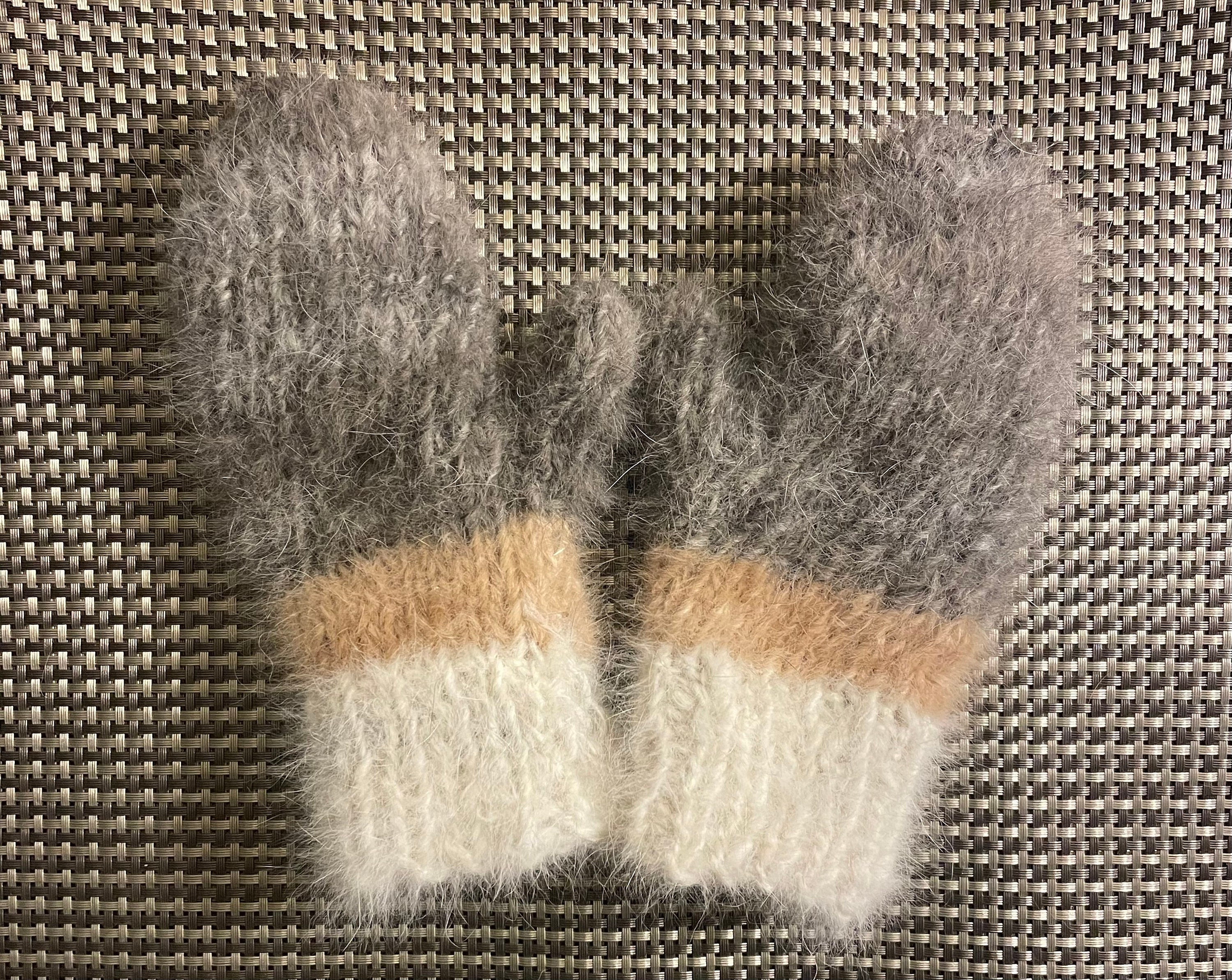 Dog Hair Mittens! Chiengora, Dog or Cat Hair Yarn Mittens. Pet Dog Cat ...