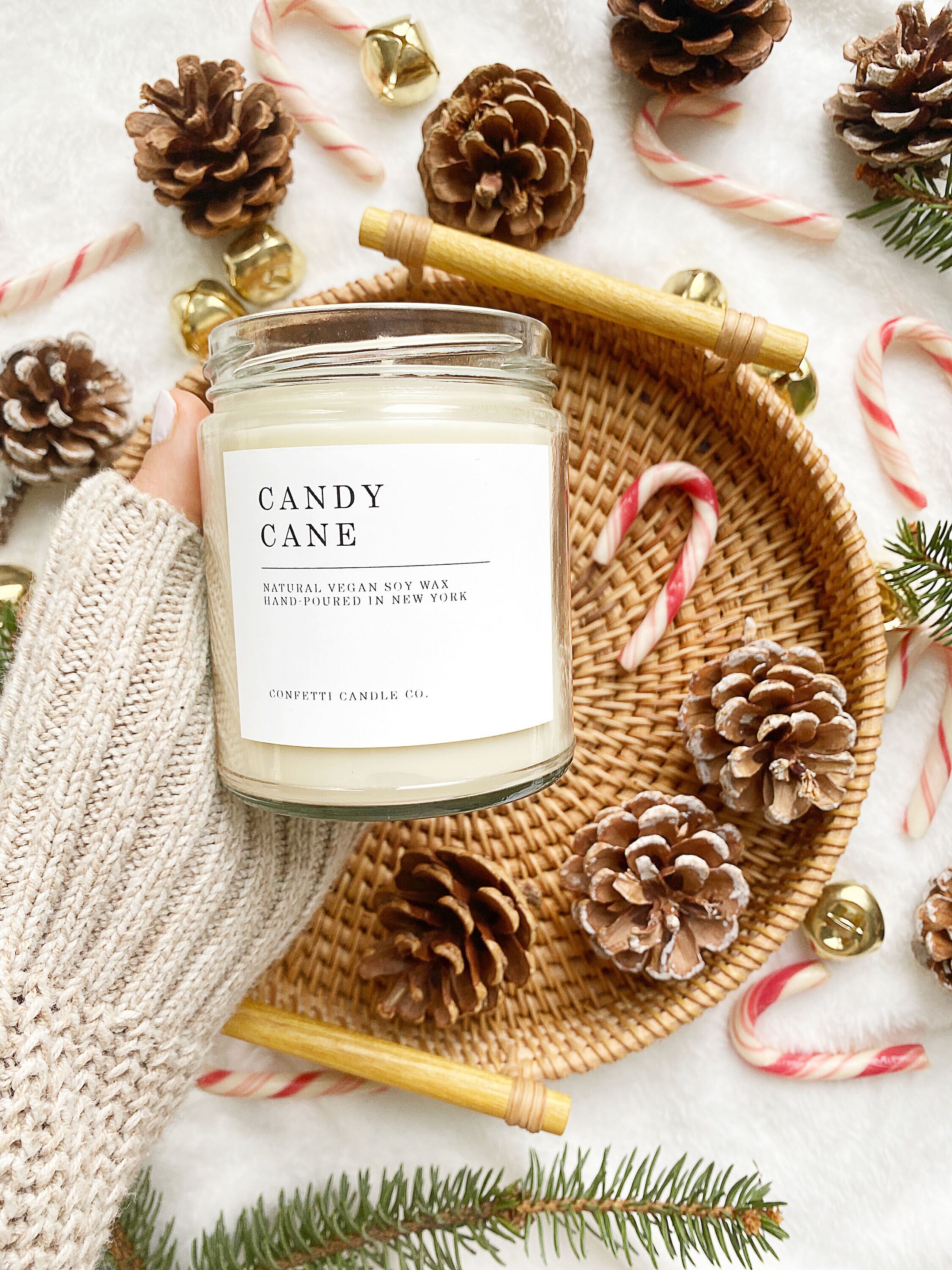 Candy Cane Candle Crafts