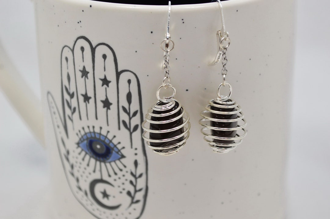 Apache Tears Earrings Tumbled Apache Tears Earrings Wire - Etsy