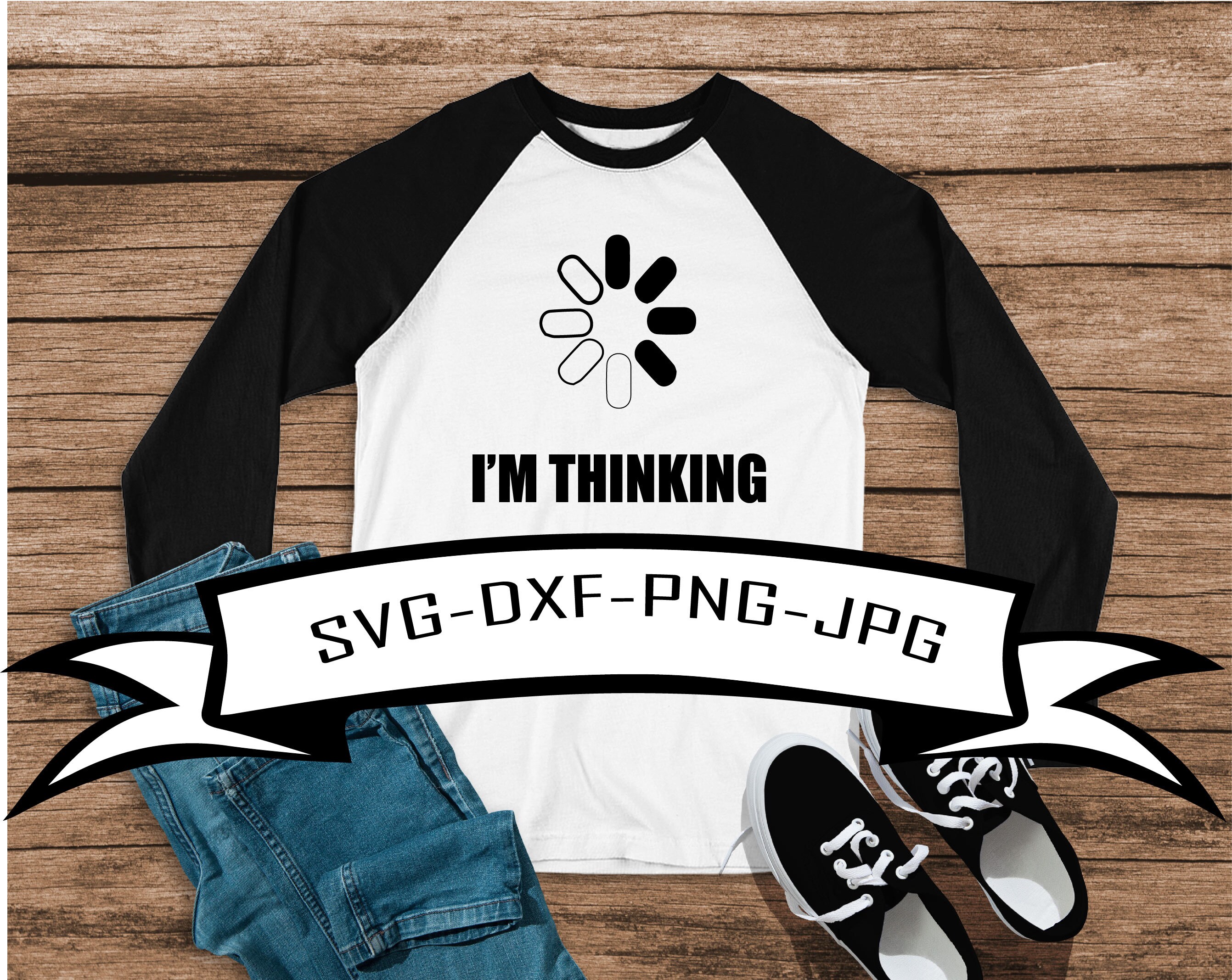 I'm Thinking SVG Cut Filepersonal and Commercial Useinstant ...