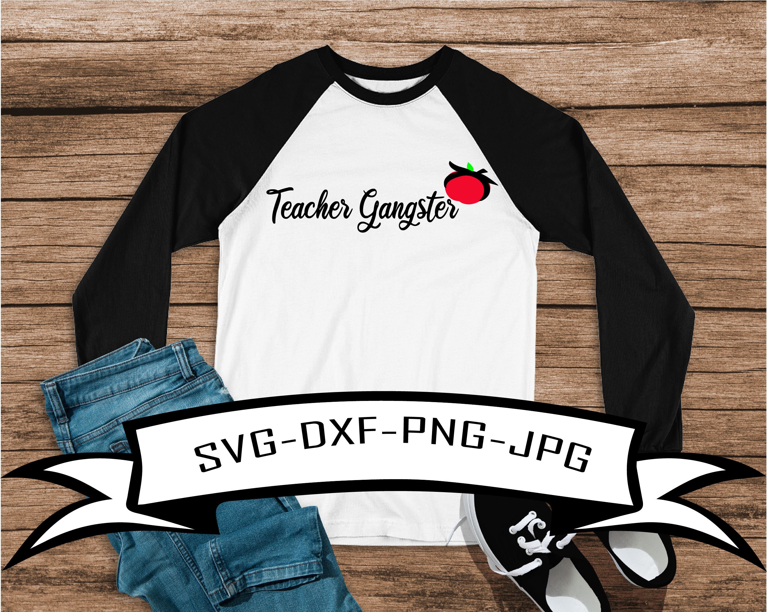 Teaching Gangster SVG Cut Filepersonal and Commercial - Etsy