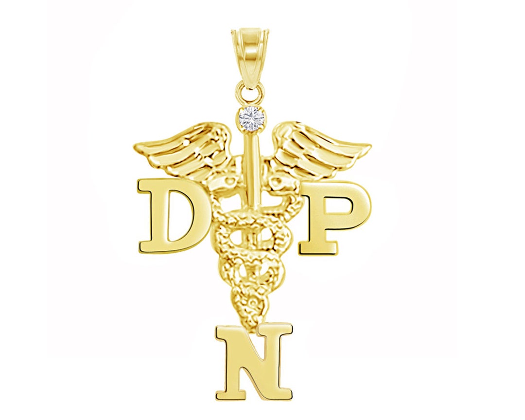 14K Gold DNP Dr Nursing Practice Charm - Etsy