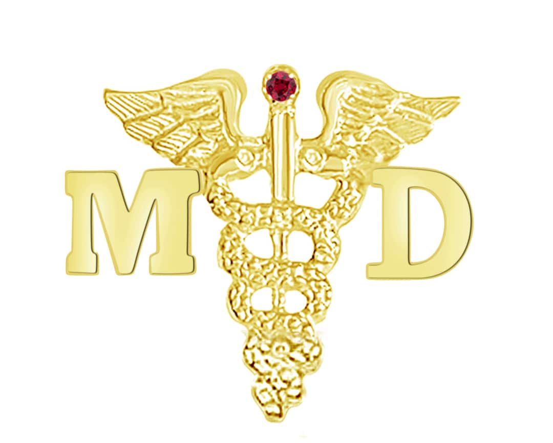 Medical Doctor MD Graduation Pin - 14K - Etsy