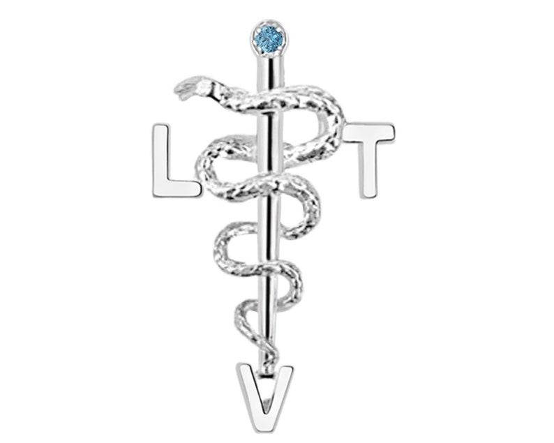 Licensed Vet Tech LVT Grad Pin in Silver - Etsy