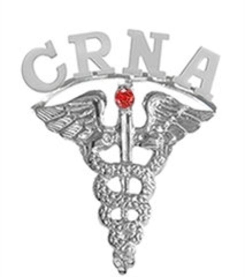 CRNA Nursing Pin for Graduation Silver | Etsy