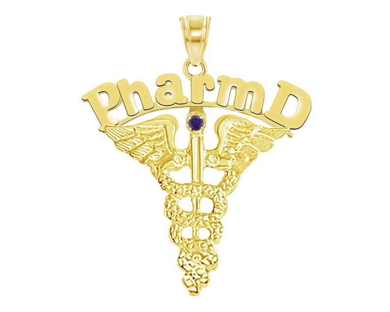 Doctor of Pharmacy Pharmd Charm 14K Gold - Etsy