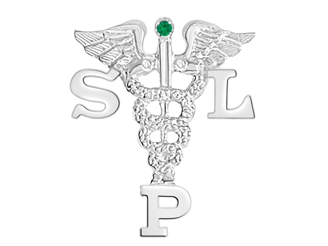 SLP Graduation Pin for Speech in Silver - Etsy