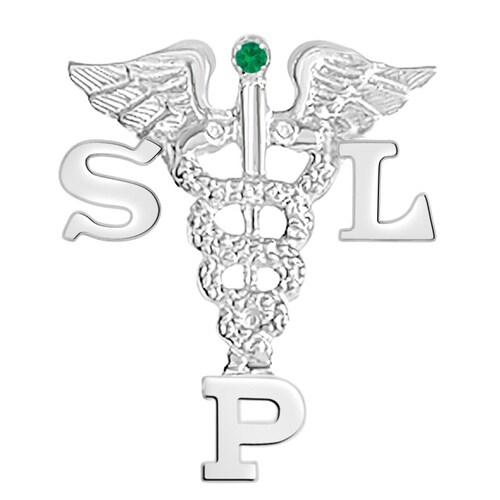 SLP Graduation Pin for Speech in Silver - Etsy
