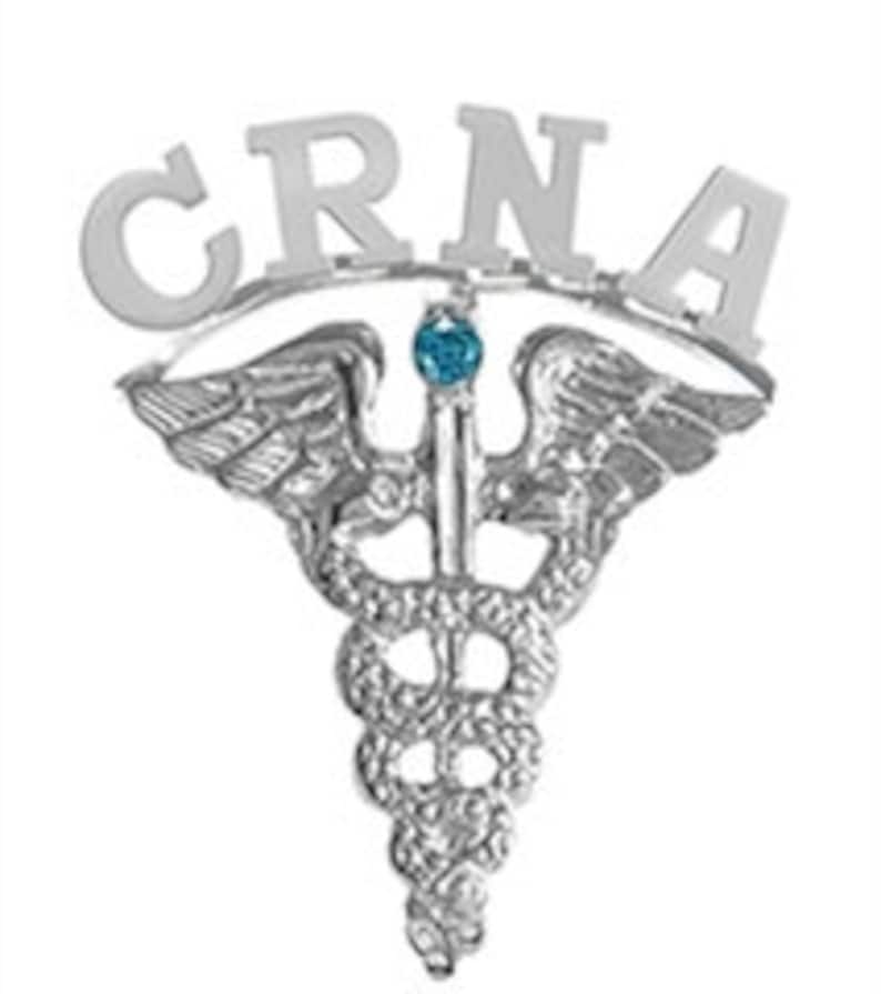 CRNA Nursing Pin for Graduation Silver | Etsy