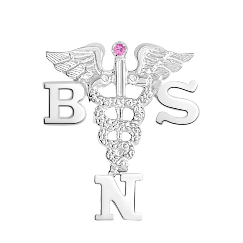 BSN Nursing Pin for Graduation in Silver - Etsy