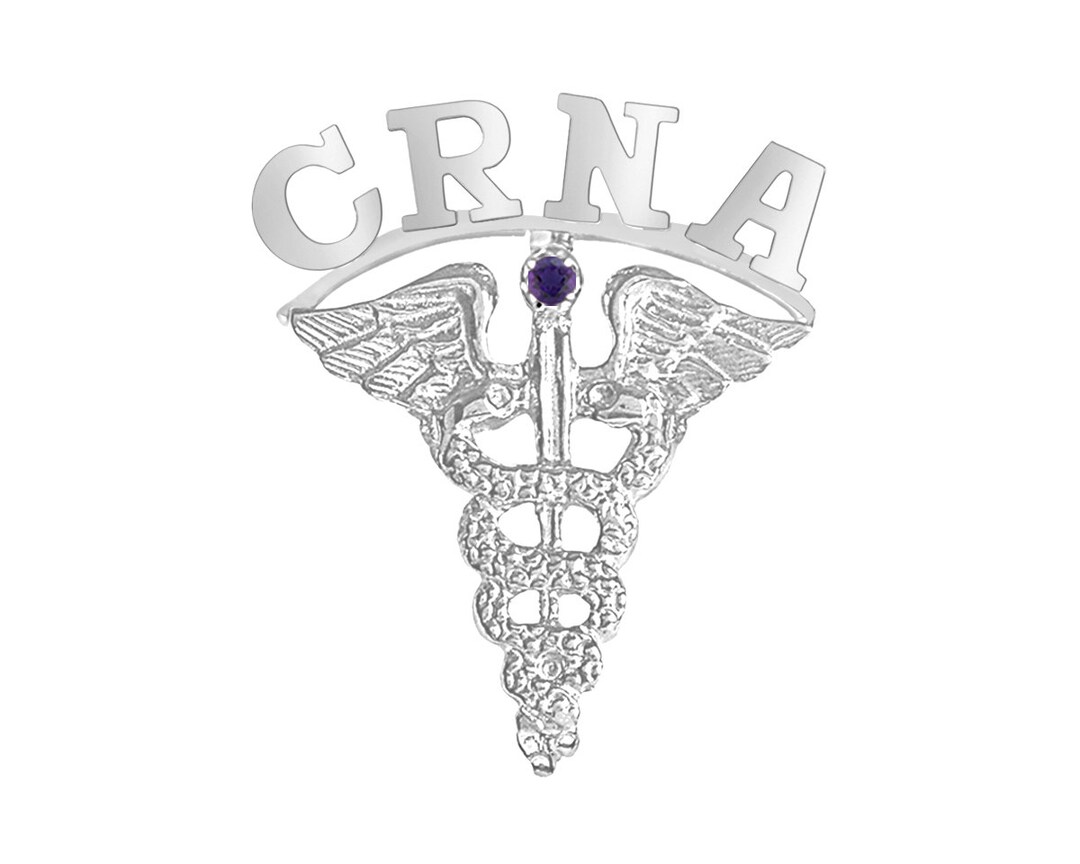 CRNA Nursing Pin for Graduation - Silver - Etsy