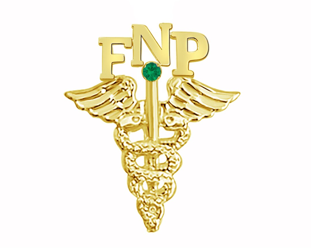 FNP Graduation Nursing Pin | 14K Gold Yellow - Etsy