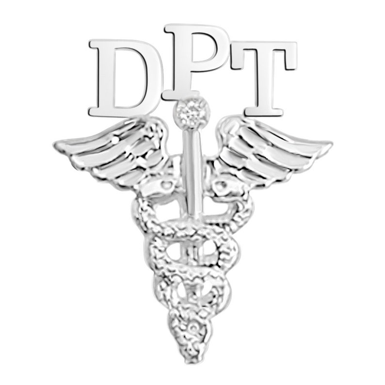 DPT Graduation Pin in Silver Doctor PT - Etsy