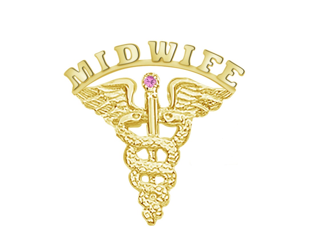 Midwife Graduation Pin - 14K Yellow Gold - Etsy