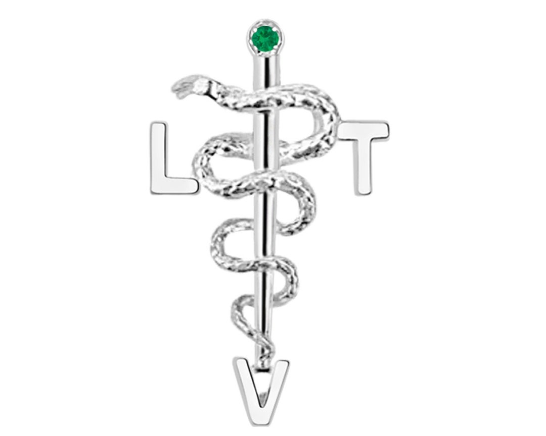 Licensed Vet Tech LVT Grad Pin in Silver - Etsy